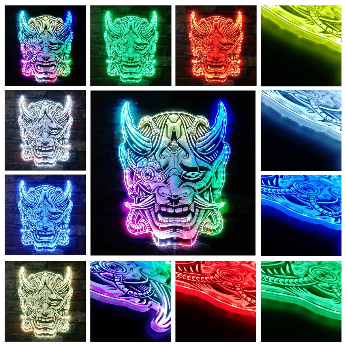 Cyberpunk 2077 Samurai RGB LED Sign | SafeSpecial - LED Neon Signs & Clocks