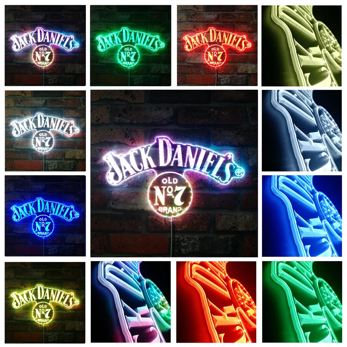 Jack Daniel's Old No.7 Pub RGB LED Sign | SafeSpecial - LED Neon Signs ...