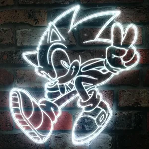 Sonic the Hedgehog Sonic RGB LED Sign | SafeSpecial - LED Neon Signs ...